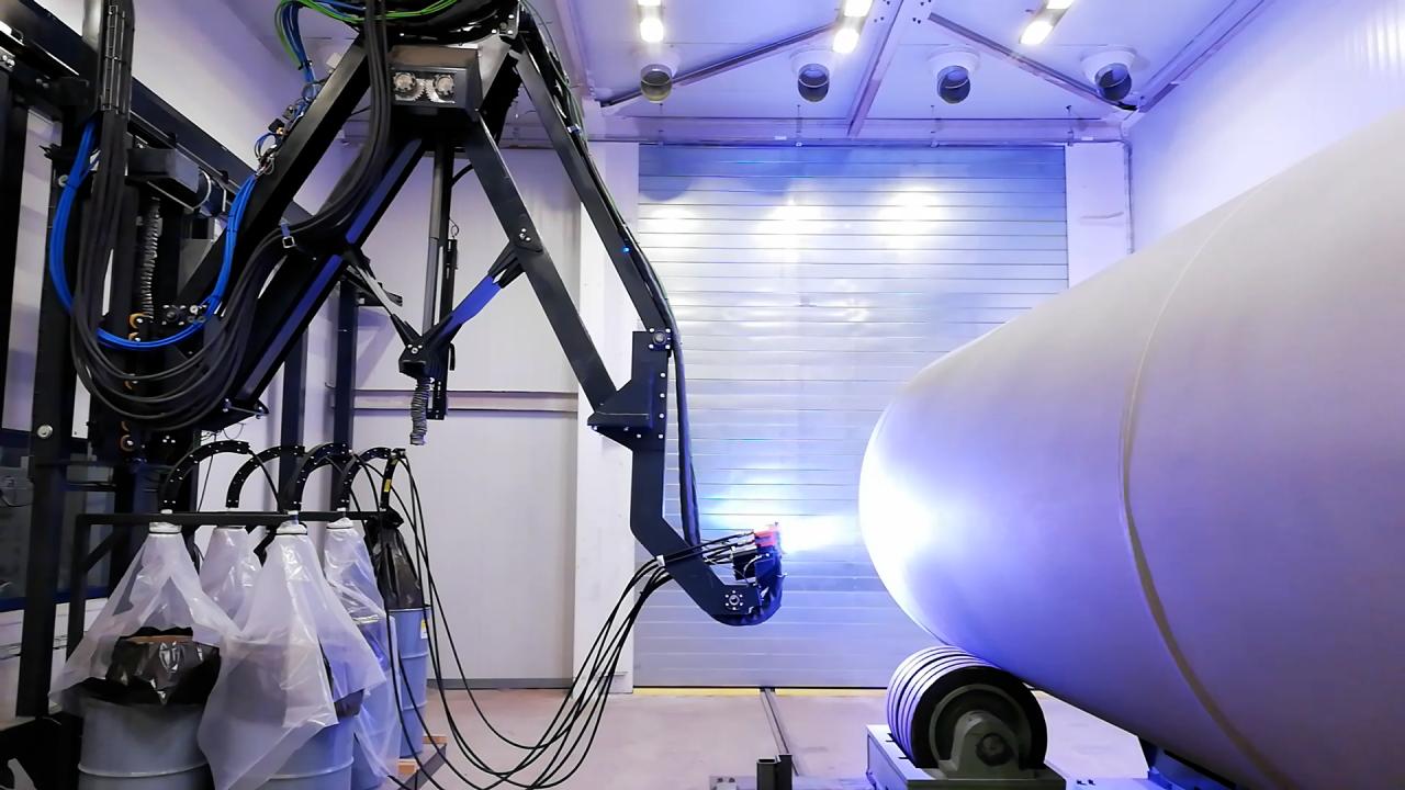 Metallization with robots from Clemco Denmark